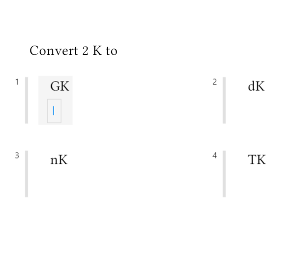 Unit Conversion Practice Sheet